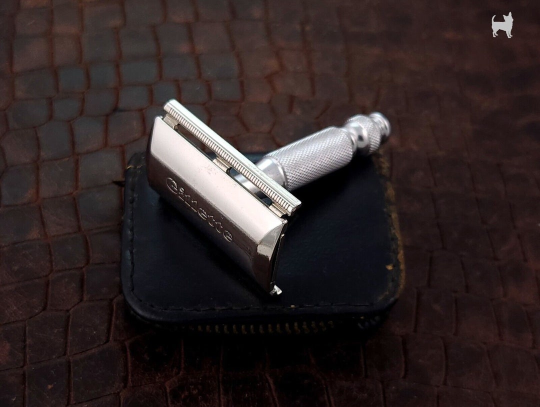 Gillette Travel Tech Aluminum Handle Vintage Double Edge Safety Razor ...