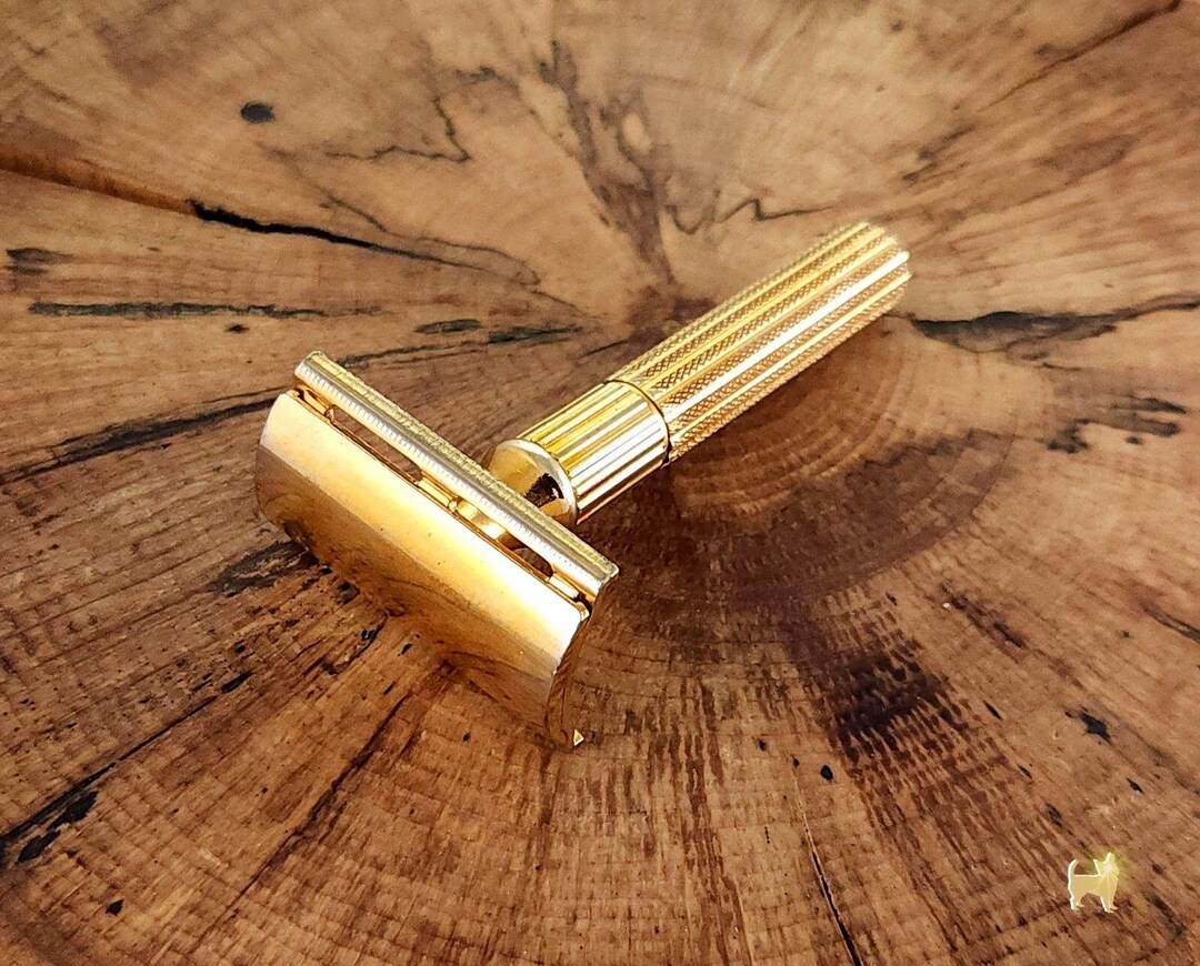 Gillette Fat Handle Tech Gold Vintage Double Edge Safety Razor - Etsy