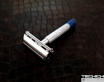1956 Gillette Blue TIP Super Speed Vintage Safety Razor Set in Case ...