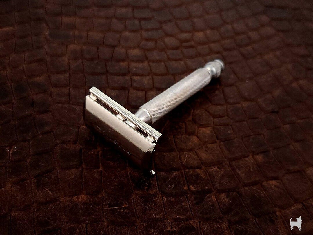 Gillette Ball End Tech Aluminum Vintage Double Edge Safety Razor M3 ...