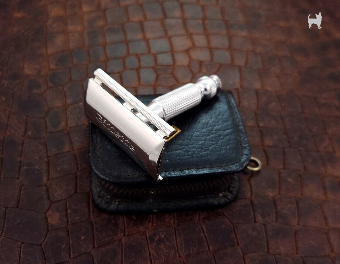 Gillette Travel Tech Aluminum Handle Vintage Double Edge Safety Razor ...