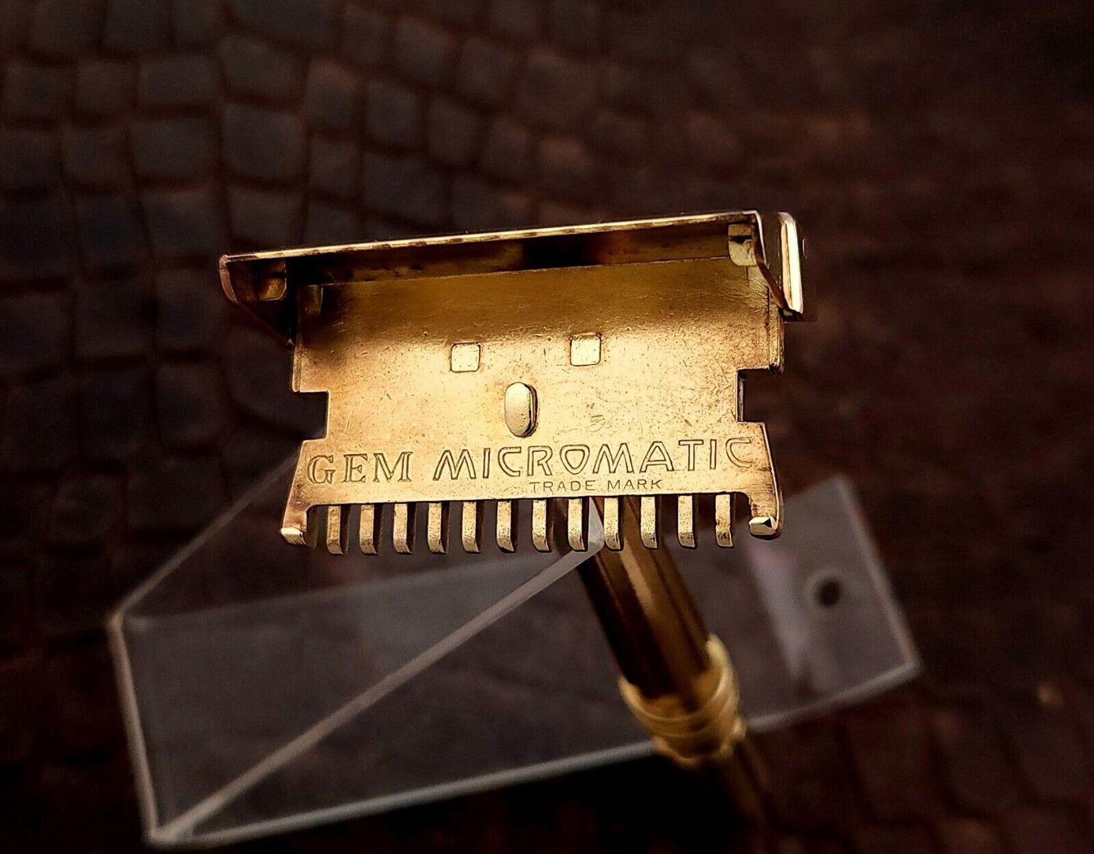 GEM Micromatic Open Comb Vintage Single Edge Safety Razors Brass - Etsy