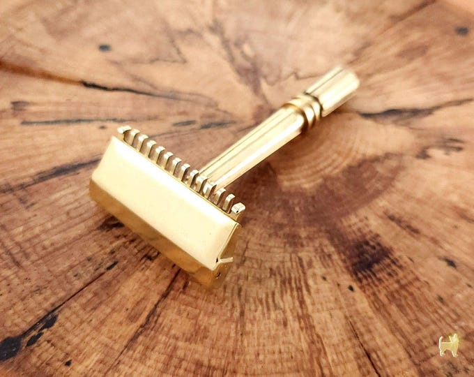 1930s Gem SILVER/GOLD Micromatic Vintage Open Comb TTO Single Edge ...