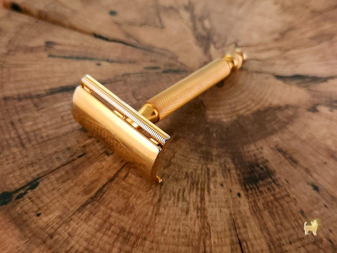 Gillette Ball End Tech Gold Vintage Double Edge Safety Razor - Etsy