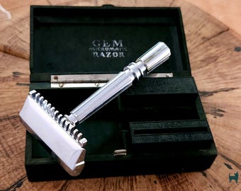 1930s Gem SILVER/GOLD Micromatic Vintage Open Comb TTO Single Edge ...