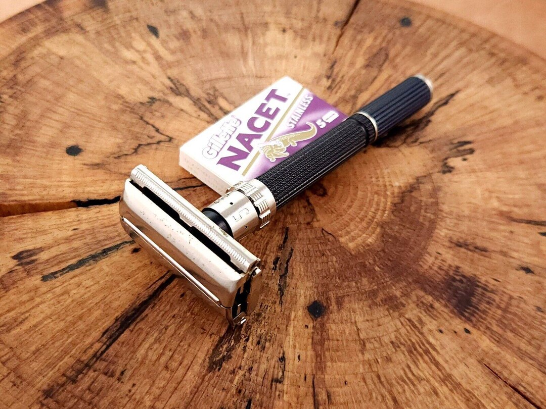 Gillette Black Handle Super 109 Adjustable Safety Razor - A1 1980 - Etsy