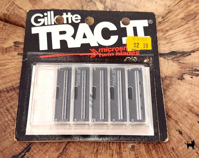Gillette Trac II Twin VTG Blade Cartridges - 5 Carts - Etsy