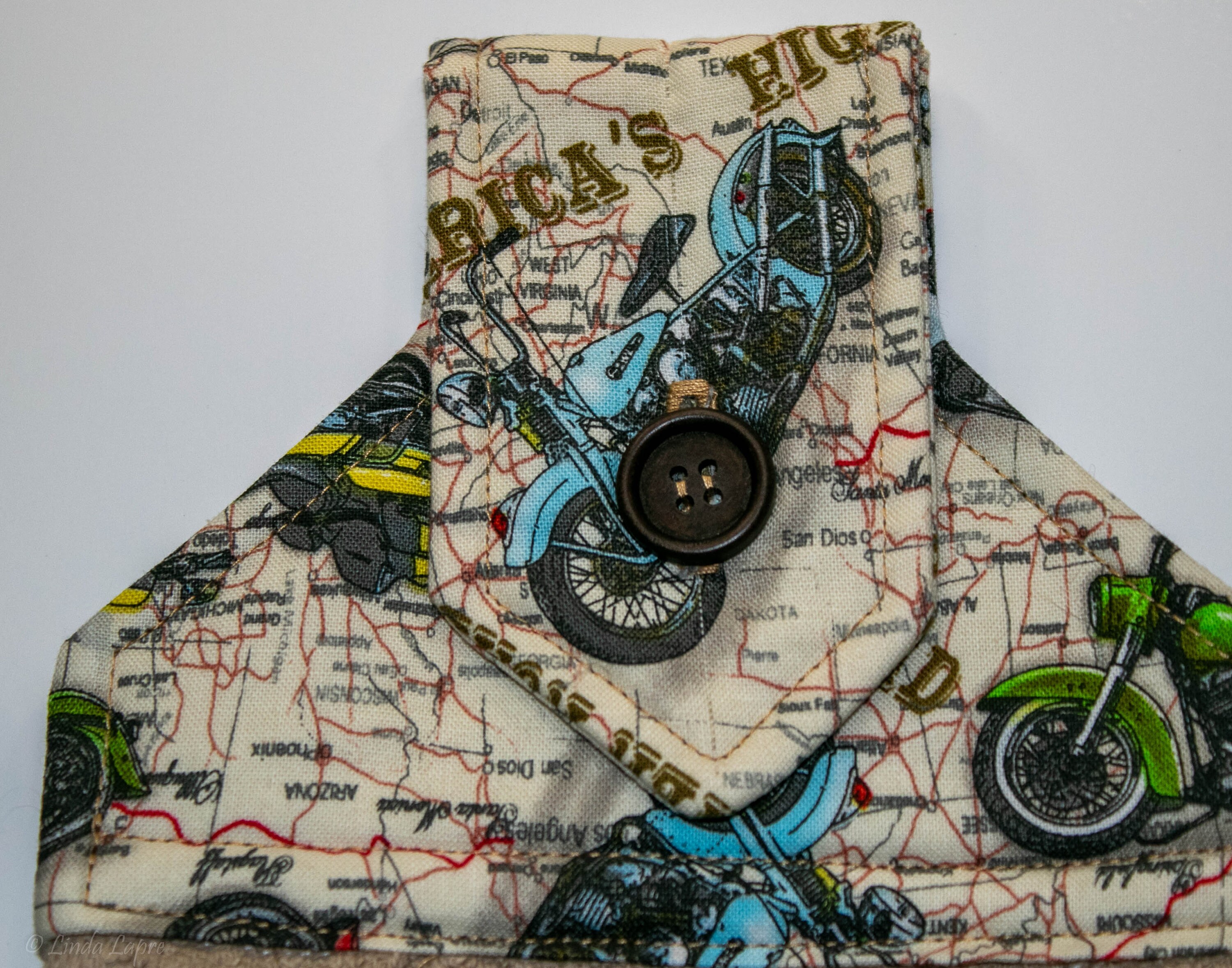 Motorcycle Hanging Kitchen Towel Set, Quilted Cotton, Roadmap Design - Etsy