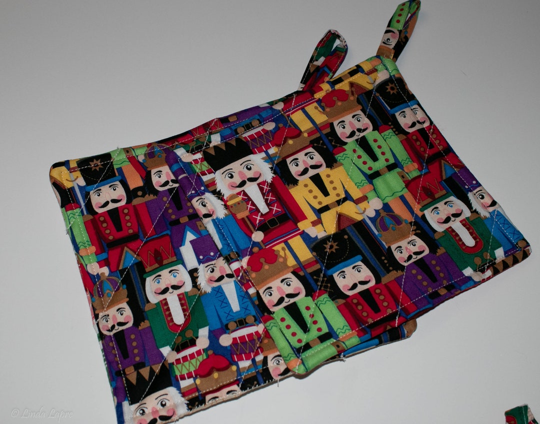 Quilted Nutcracker Pot Holders Christmas Potholders/trivets. Potholders Set of 2 - Etsy