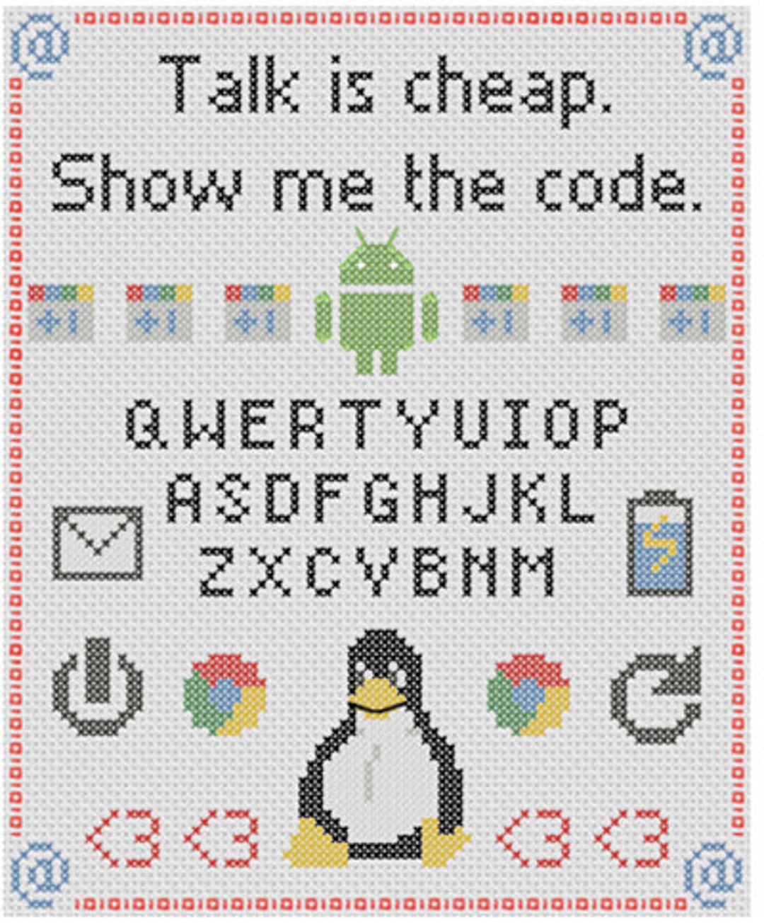 A Geek's Cross Stitch Sampler Pattern - Etsy