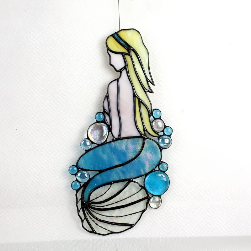 Stained Glass Mermaid - Etsy