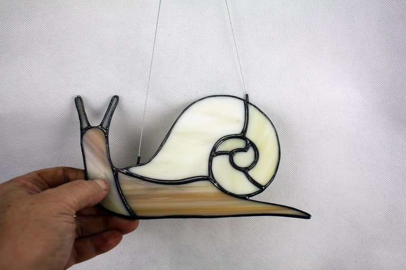 Snail Stained Glass Suncatcher Glass Art - Etsy