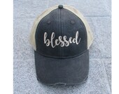 Blessed Hat Blessed Trucker Hat Grateful Thankful Blessed - Etsy