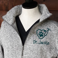 Personalized Vet Tech Jacket Custom Veterinarian Jacket Vet Clinic ...
