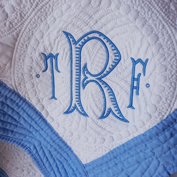 Monogrammed Quilt - Etsy