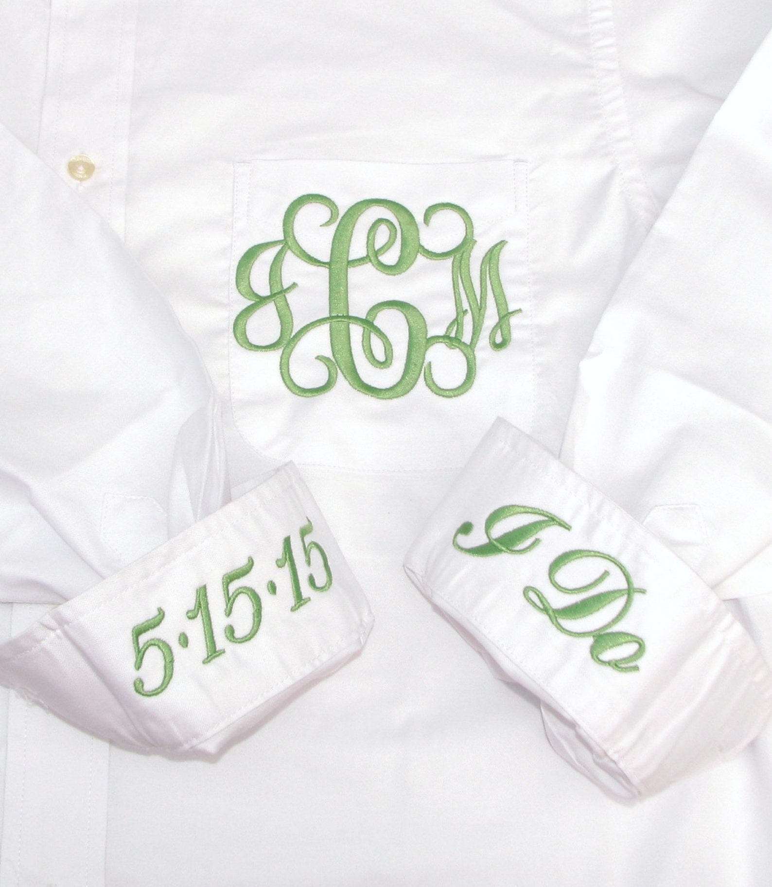Monogrammed Oxford Bridal Party Shirt: Wedding Day Getting Ready Shirt ...