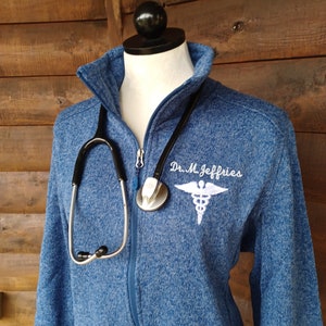 Ladies Personalized Doctor Jacket, Embroidered Dr Jacket, Medical ...