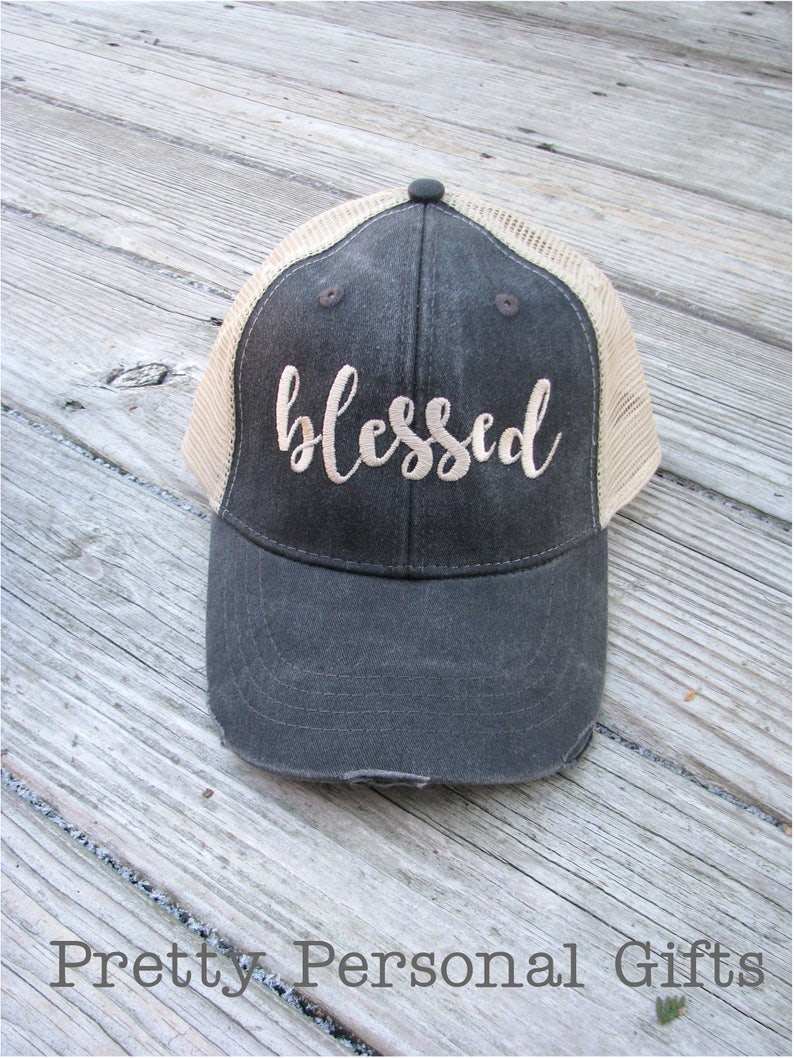 Blessed Hat Blessed Trucker Hat Grateful Thankful Blessed - Etsy