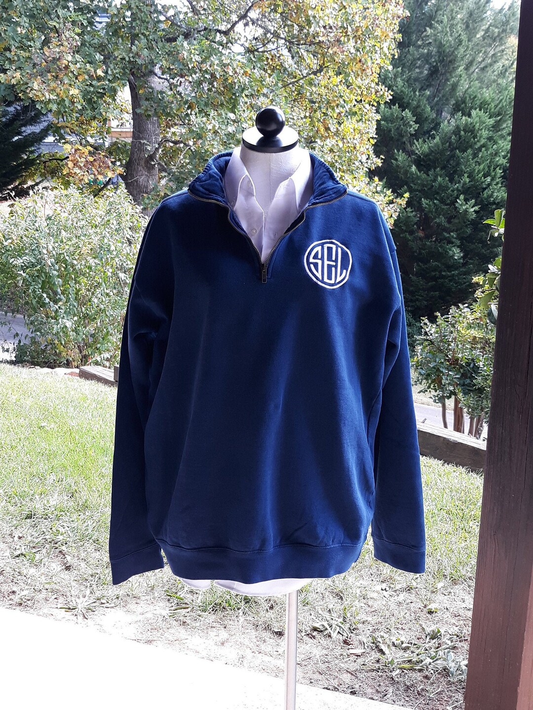 Comfort Colors Quarter Zip Pull Over With Monogram - Etsy Denmark