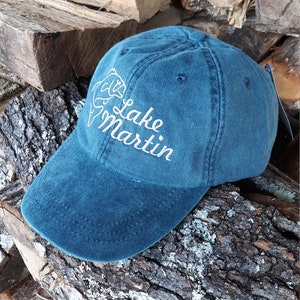 Lake Hat, Fishing Hat, Hat With Lake Name, Custom Lake Hat, Hat for ...