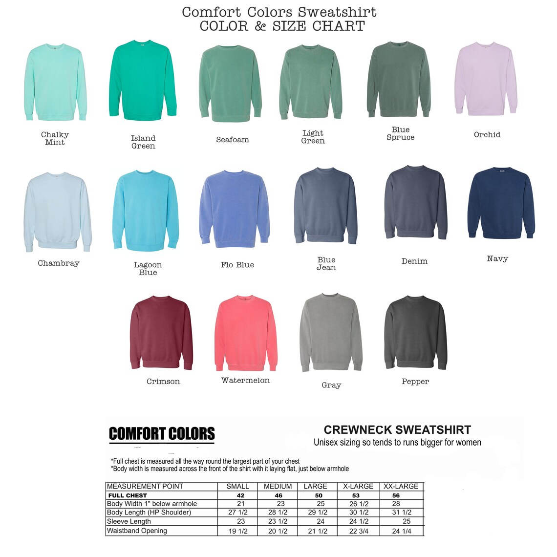 Lake Sweatshirt Comfort Colors Crew Neck Sweatshirt Custom | Etsy