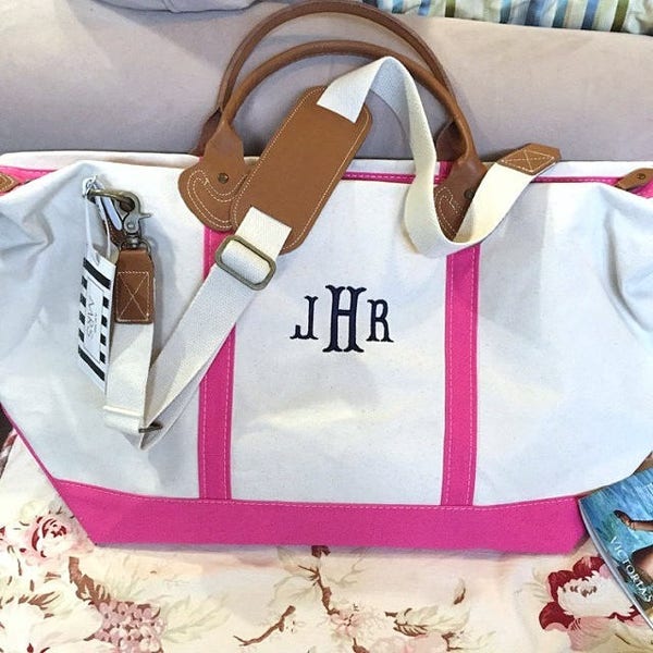 Monogrammed Weekender Bag - Etsy