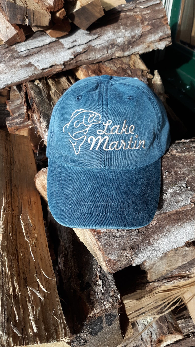 Lake Hat Fishing Hat Hat With Lake Name Custom Lake Hat - Etsy
