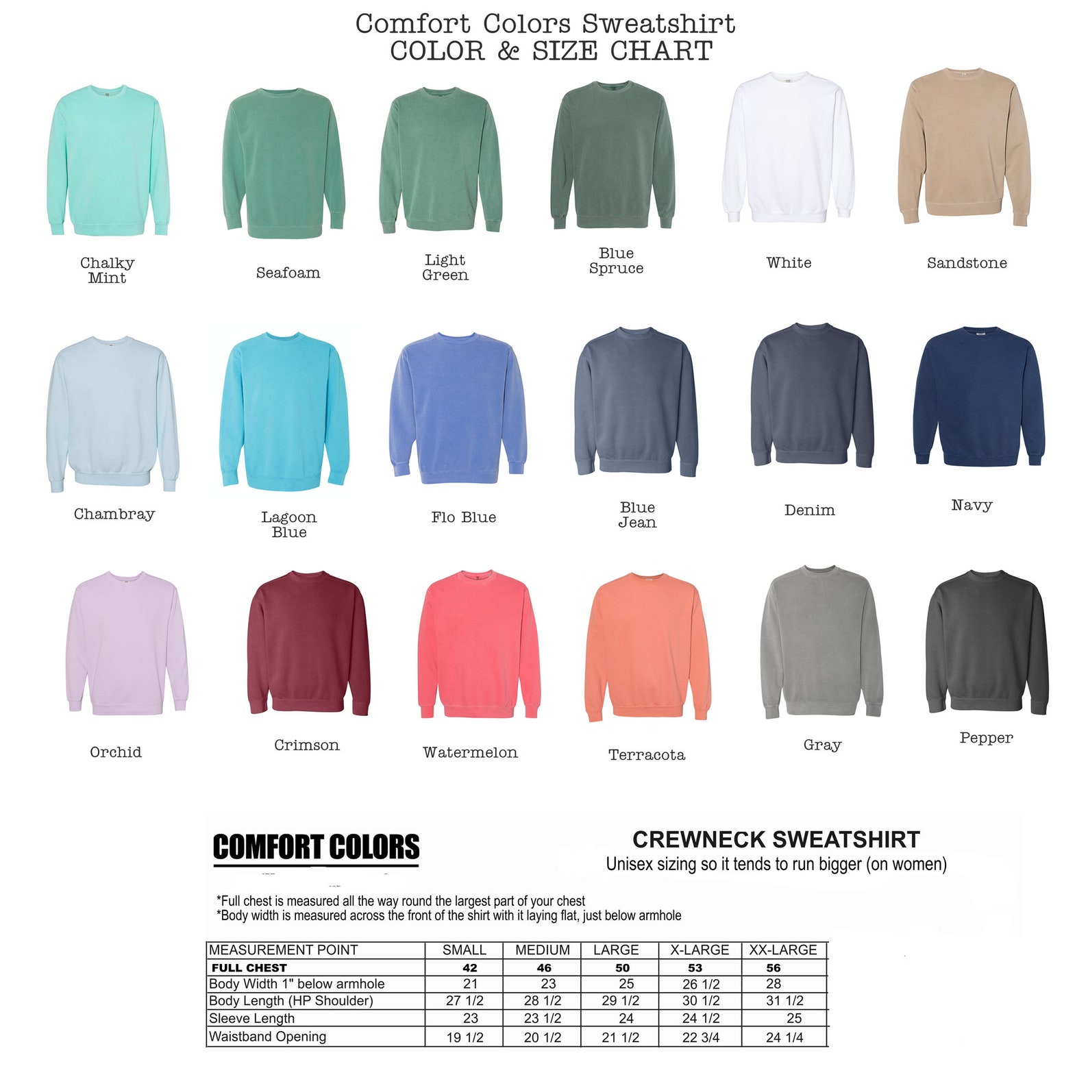 Lake Sweatshirt Comfort Colors Crew Neck Sweatshirt Custom - Etsy