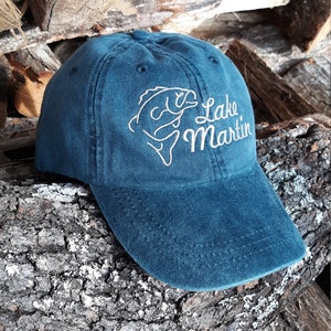 Lake Hat, Fishing Hat, Hat With Lake Name, Custom Lake Hat, Hat for ...