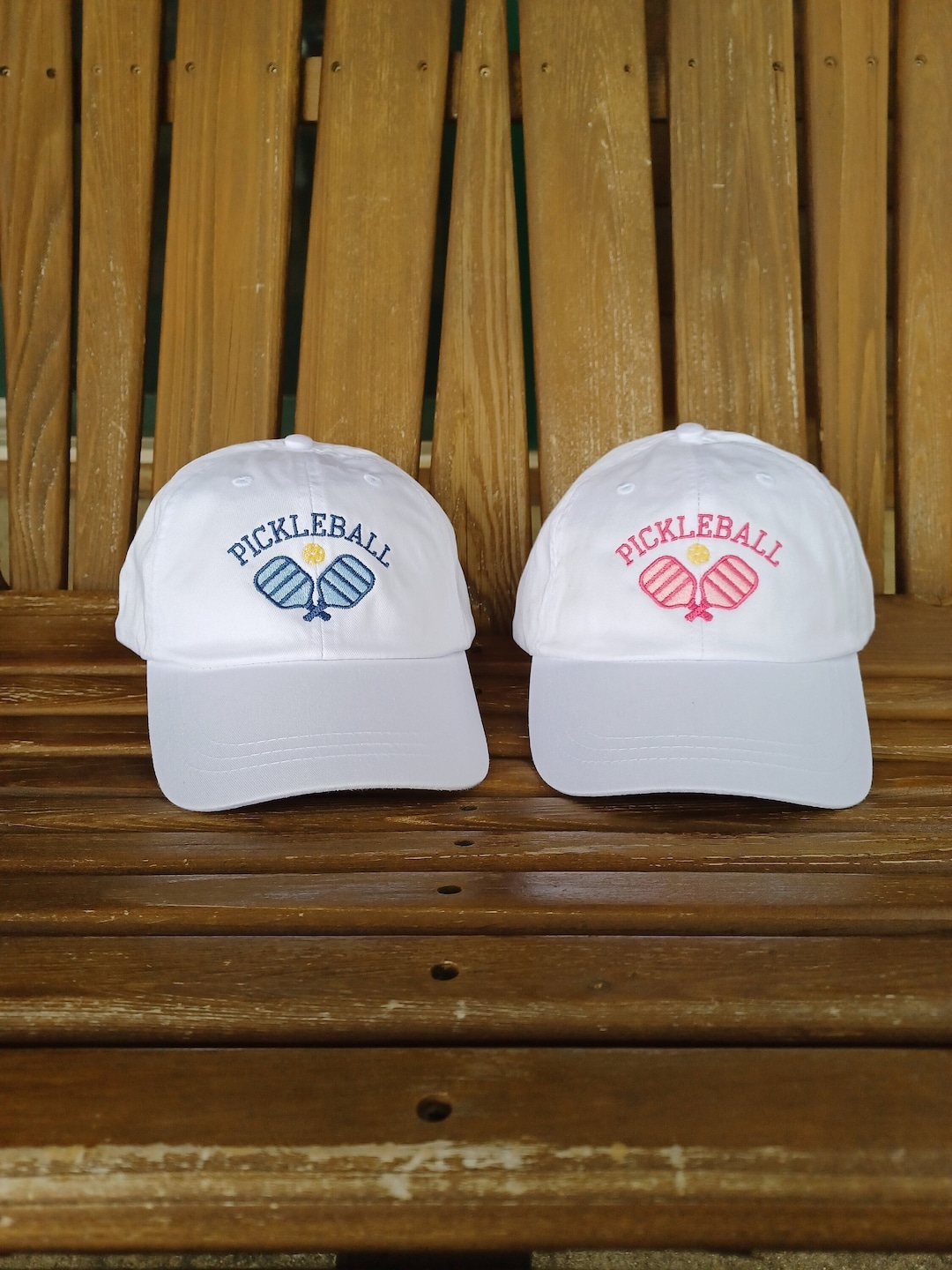 Embroidered Pickleball Hats: Matching Partner Set of 2 - Etsy