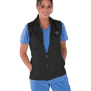 Personalized Quilted Vest: Embroidered Medical Apparel for Nurses ...