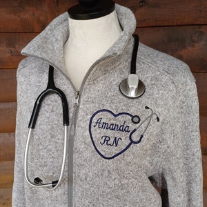 Personalized Nurse Jacket, Ladies RN Jacket - Etsy