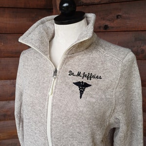 Ladies Personalized Doctor Jacket, Embroidered Dr Jacket, Medical ...