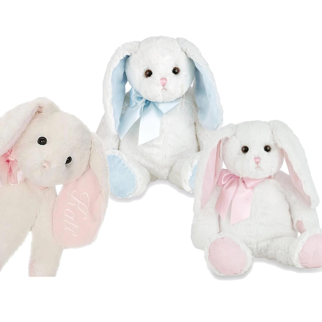 Personalized Stuffed Bunny Rabbit, Embroidered Name, Baby's First ...