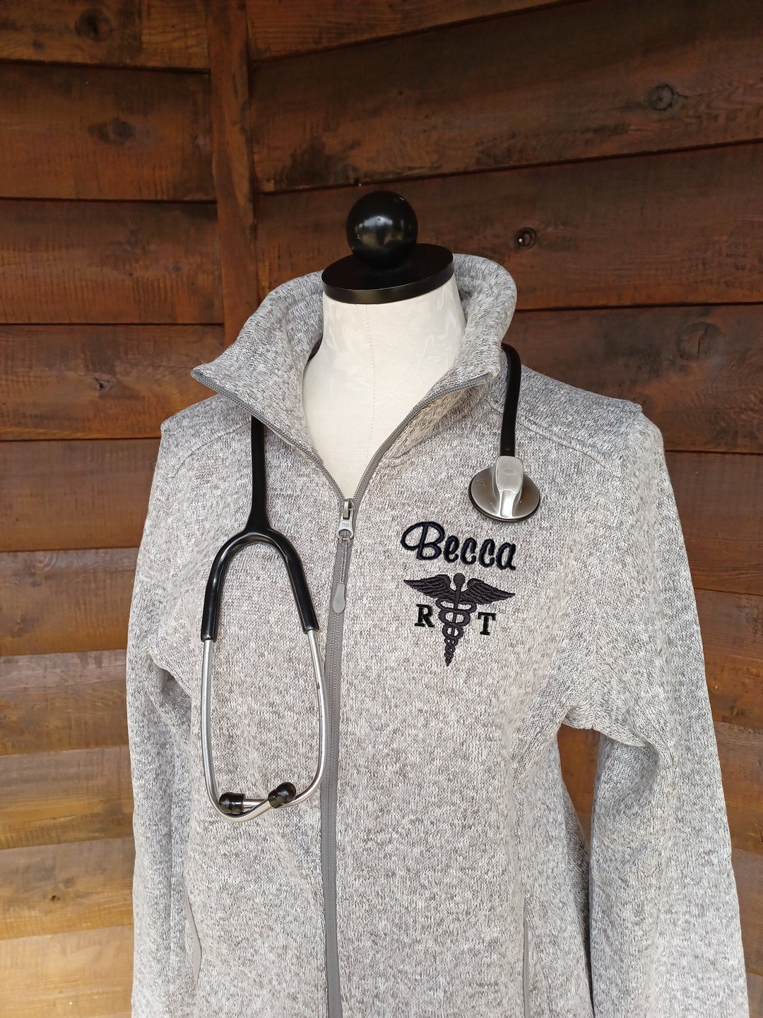 Personalized Respiratory Therapist Jacket, RT Jacket, Ladies Sweater ...