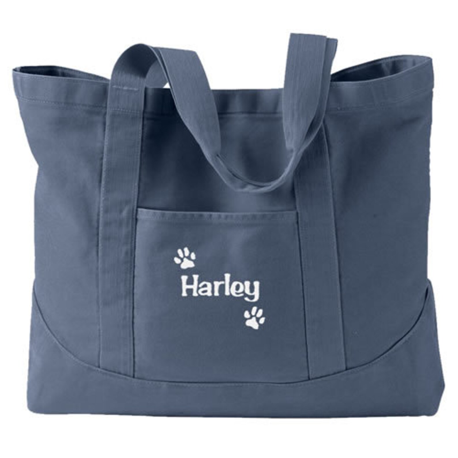 Dog Paw Print Tote With Name Large Pet Tote Bag 5 Tote Bag - Etsy