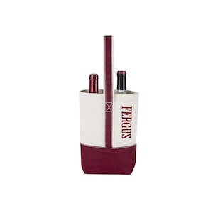 Personalized Canvas Wine Tote Bag: Winery Bachelorette Party Favor ...