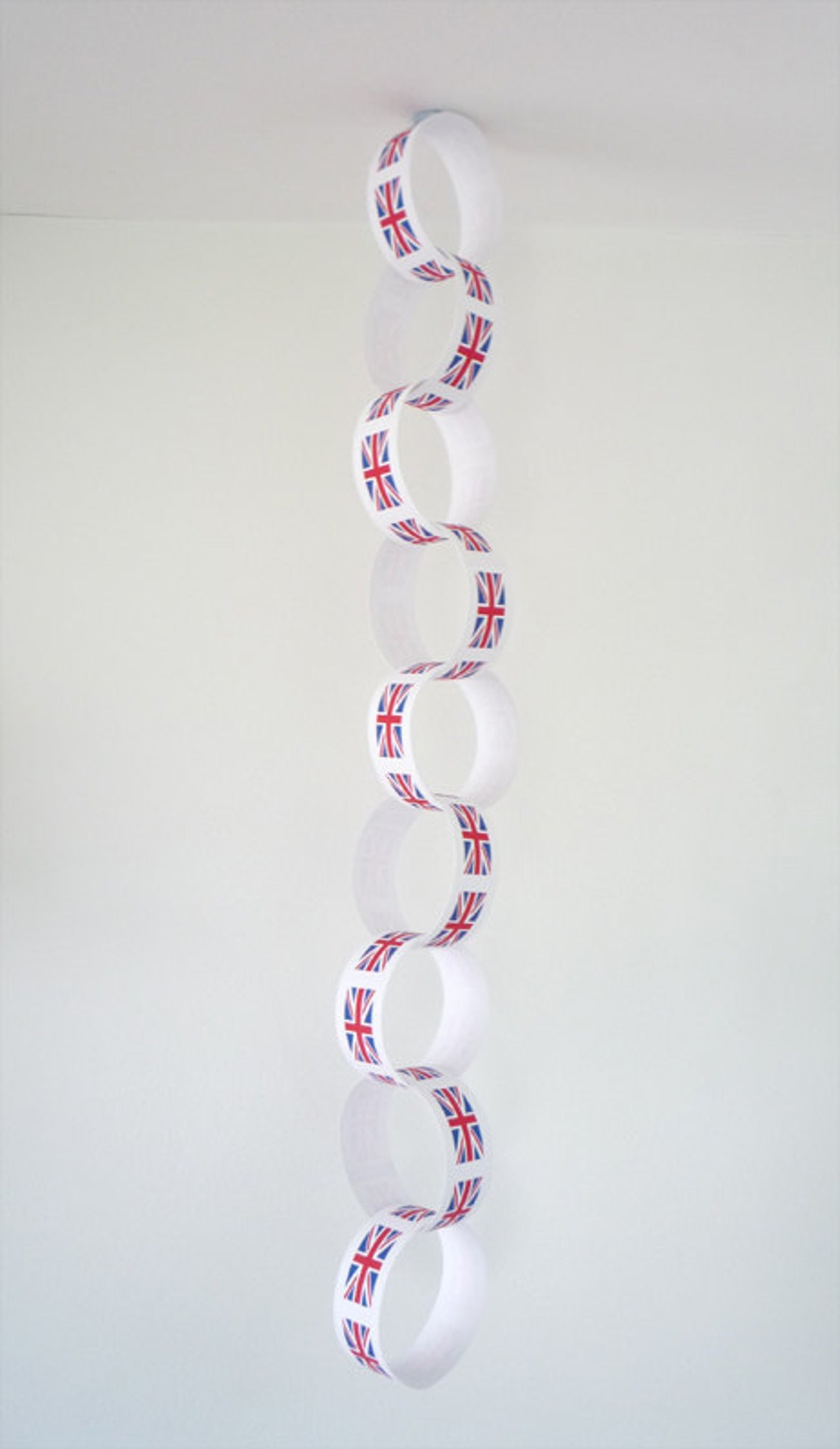 Paper Chain Garland Union Jack Flag Design Pdf Printable Party Banner ...