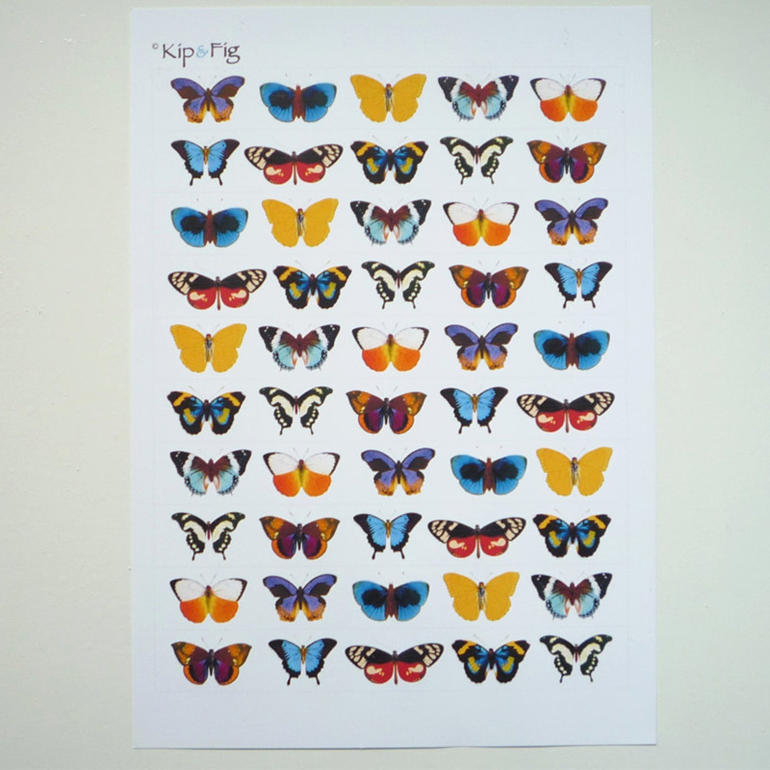 Paper Chain Garland Butterflies Design - Pdf Printable Banner ...