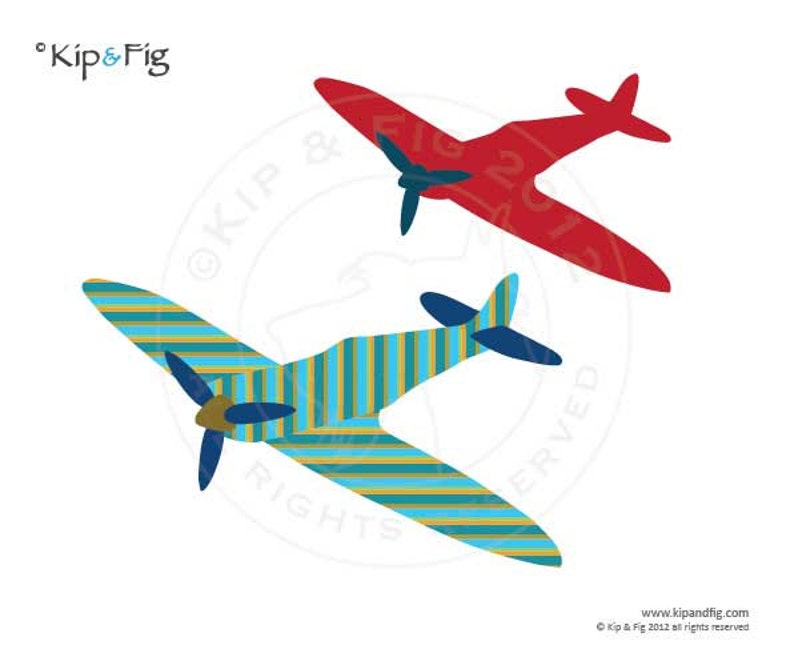Spitfire Airplane Applique Template - Pdf Applique Pattern - Etsy