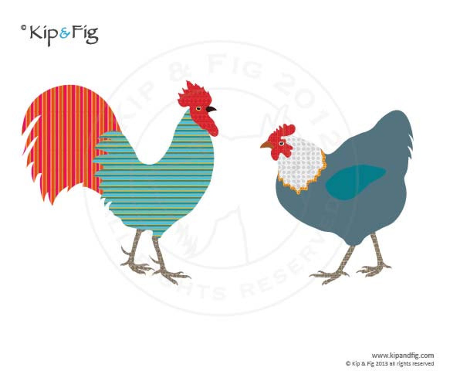 Hen Applique Template PDF Applique Pattern - Etsy