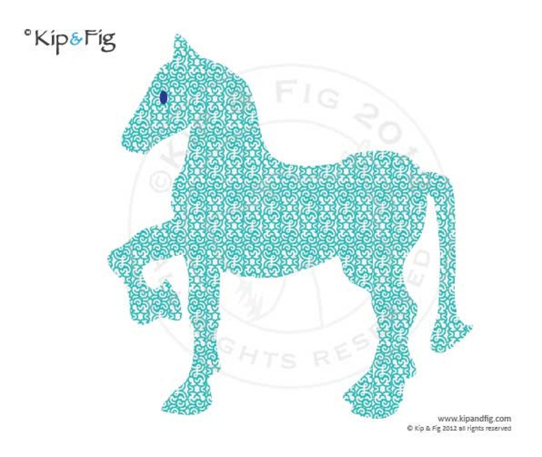Pony Horse Applique Template PDF Applique Pattern - Etsy