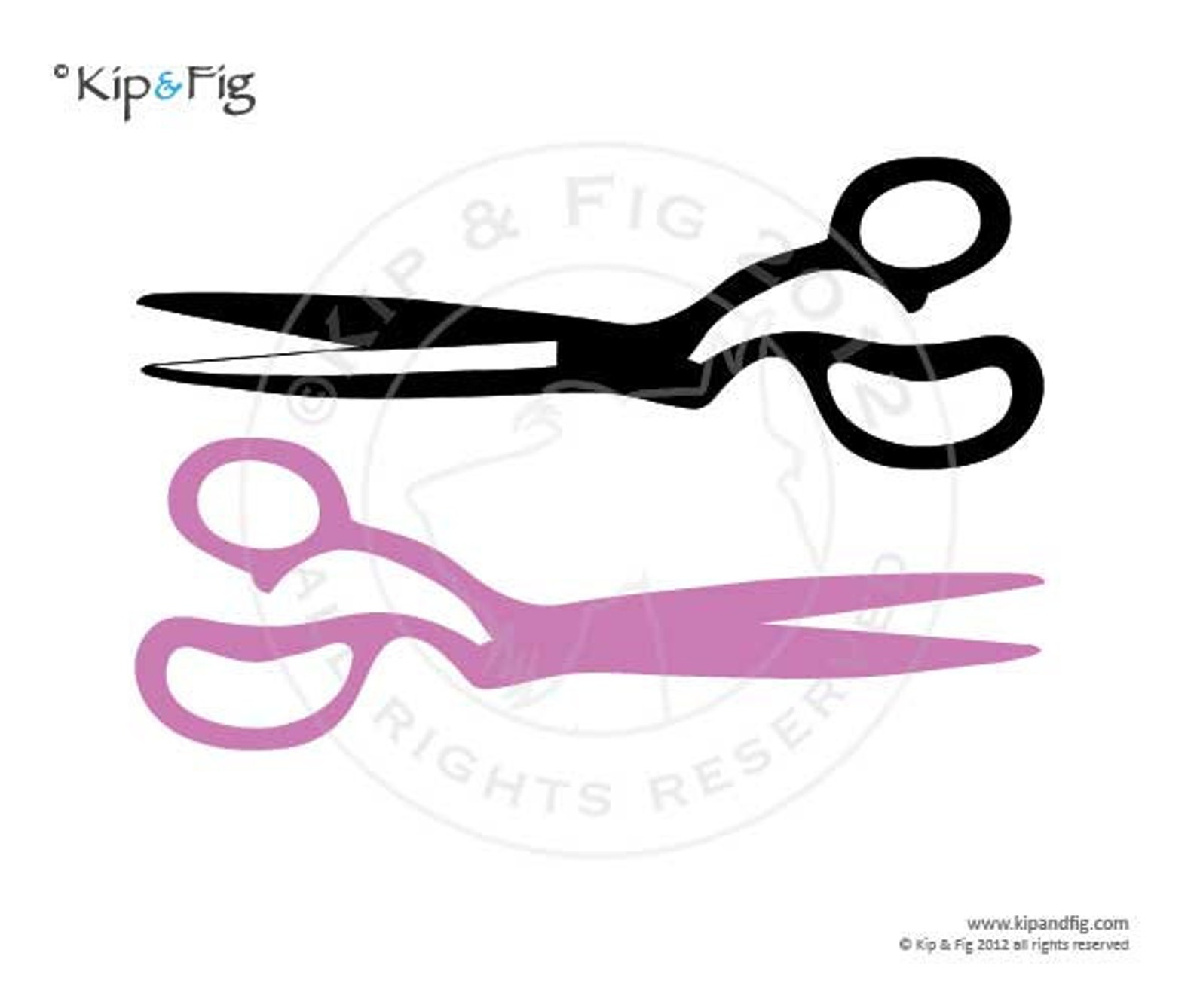 Scissors Applique Template - Pdf Applique Pattern - Etsy