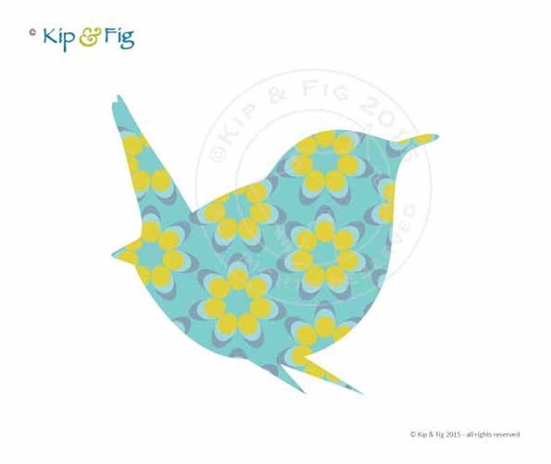 Wren Applique Template - Pdf Applique Pattern - Etsy