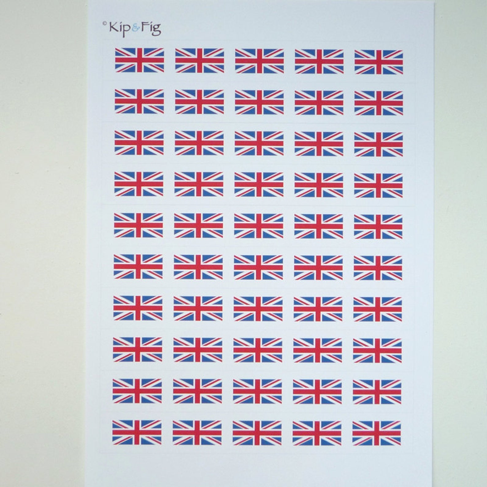 Paper Chain Garland Union Jack Flag Design Pdf Printable Party Banner ...
