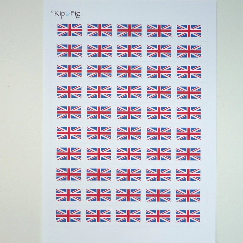 Paper Chain Garland Union Jack Flag Design Pdf Printable Party Banner ...