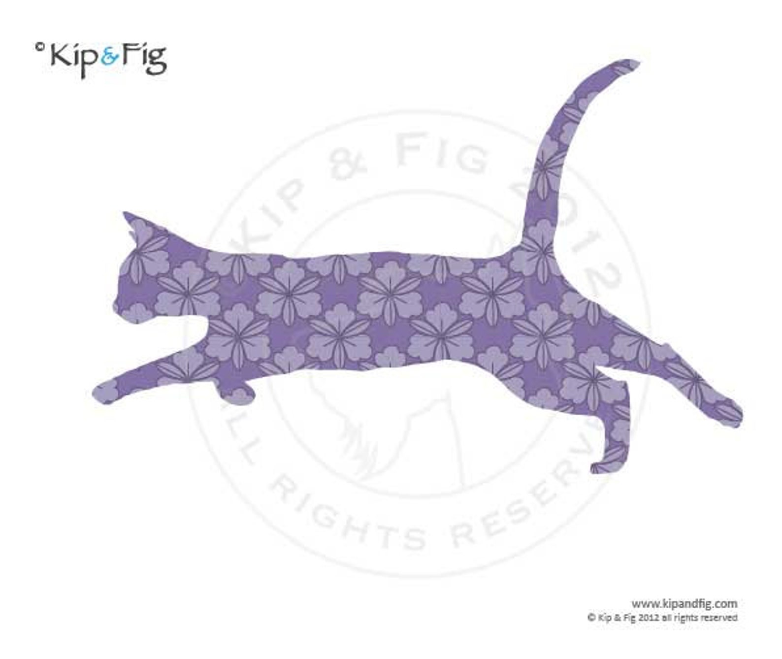 Cat Applique Template - Pdf Applique Pattern Silhouette - Also Use for ...
