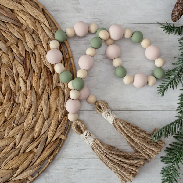 Wood Bead Garland - Etsy