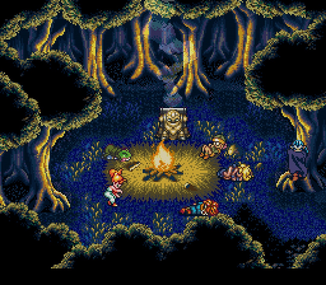 Chrono Trigger Camp Scene Cross Stitch Pattern - Etsy