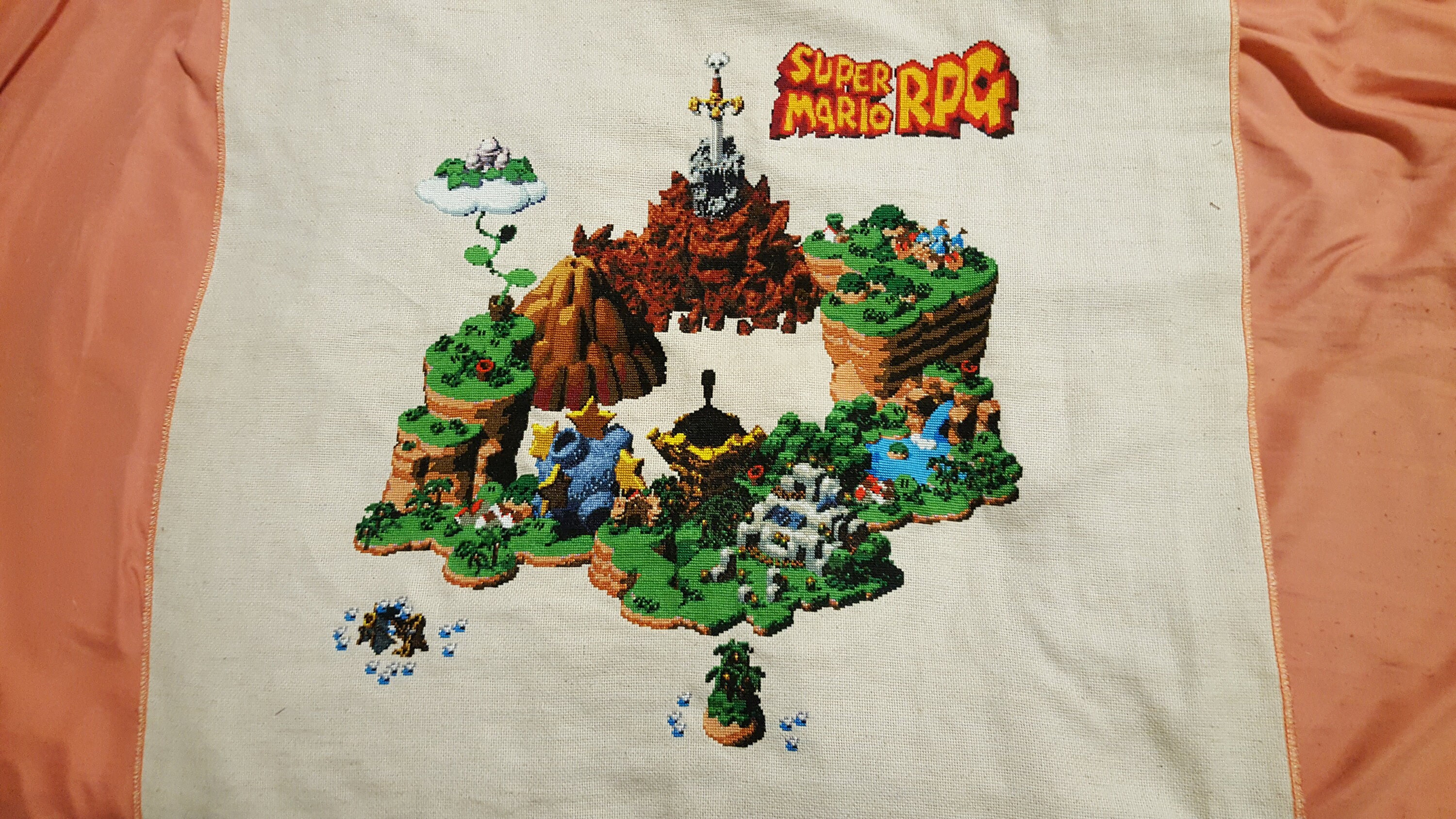 Super Mario RPG World Map V2 Cross Stitch Pattern - Etsy